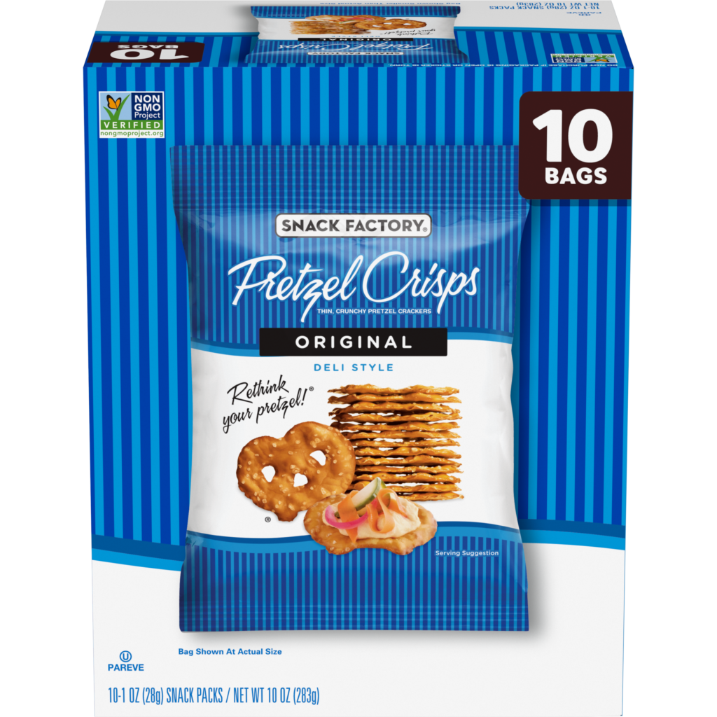 Original Pretzel Crisps 10ct - Snack Factory