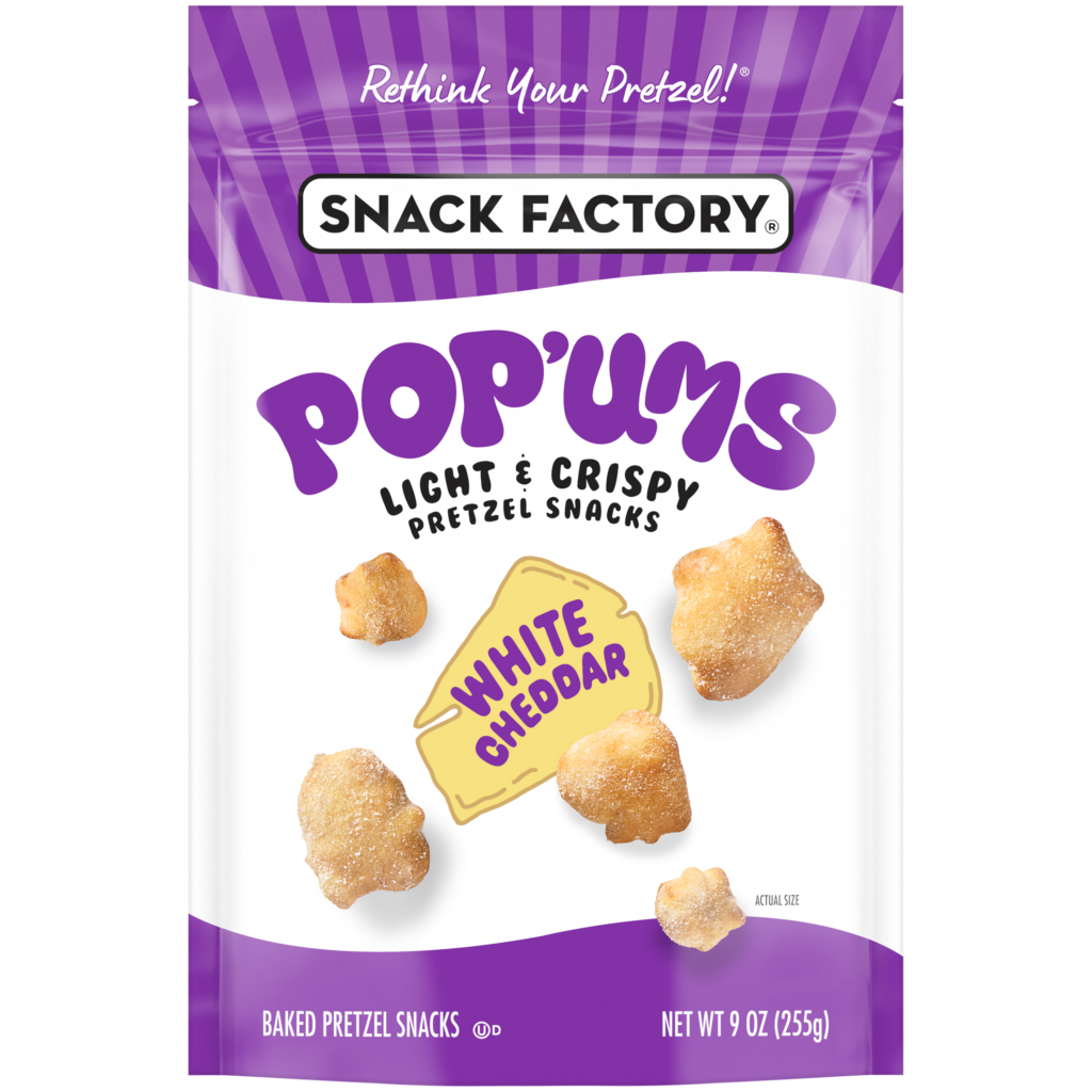 White Cheddar Pop'ums - Pretzel Crisps